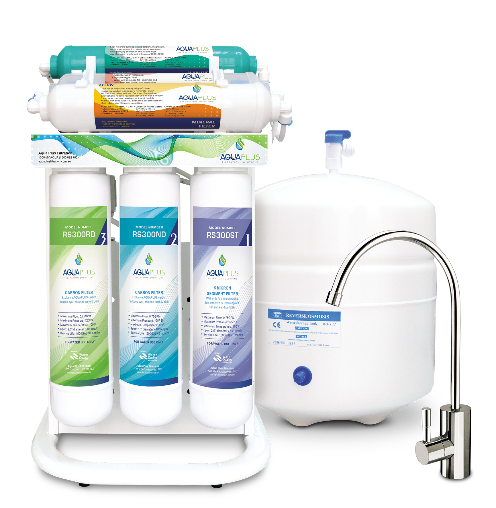 RO-7 Stage Reverse Osmosis Alkaline System | Aqua Plus Filtration